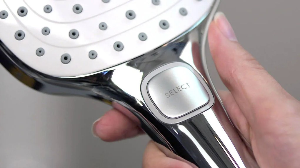 Hansgrohe Raindance Select E, Showerpipe 300 3jet s termostatem ShowerTablet Select 300, bílá/chromová, HAN-27127400