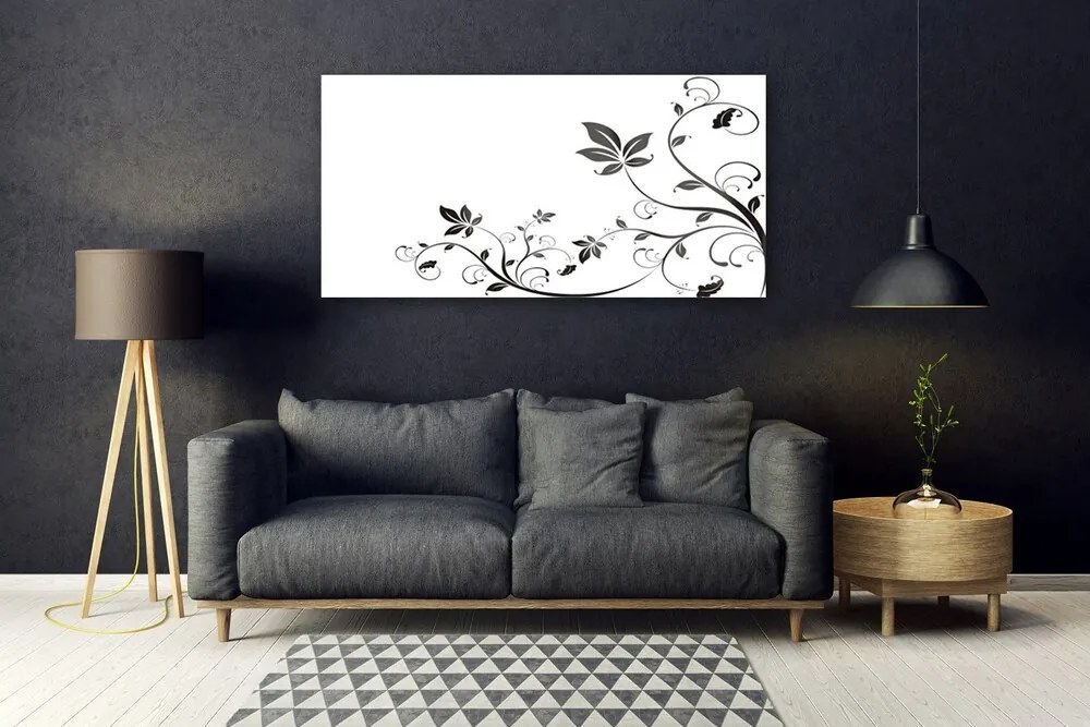 Plexisklo-obraz Abstrakce Rostliny Listy 120x60 cm