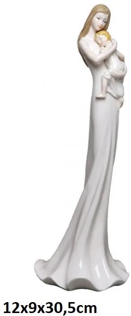 Porcelánová soška matka s dcerou P-ACH-515033