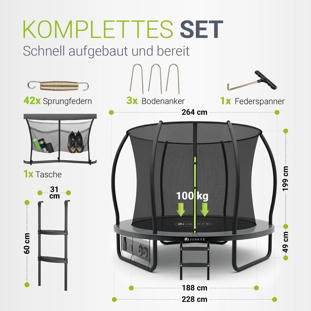 Juskys Zahradní trampolína SkyBounce Velikost: L