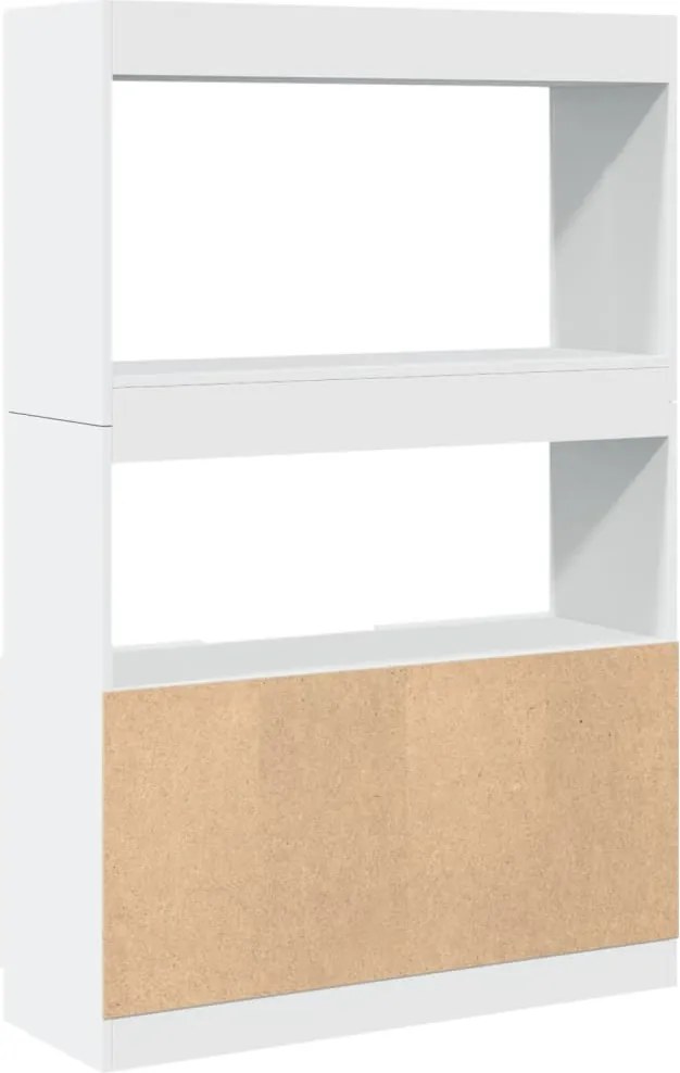 Skříň highboard bílá 92 x 33 x 140 cm kompozitní dřevo 3309609