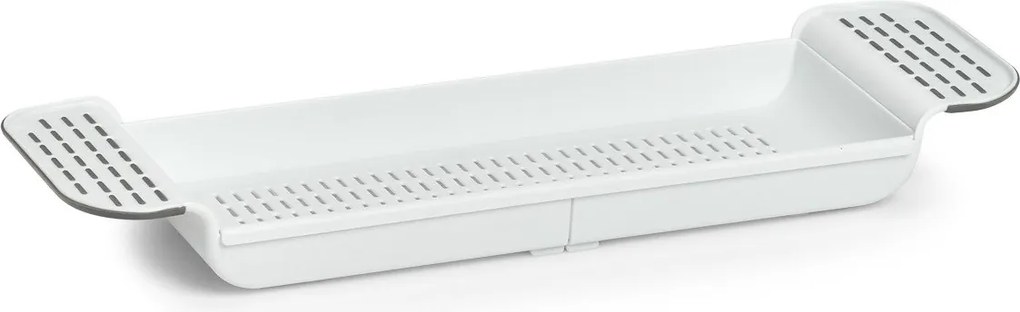 Plastová police na vanu, nastavitelná 55 - 78 cm, bílá, ZELLER