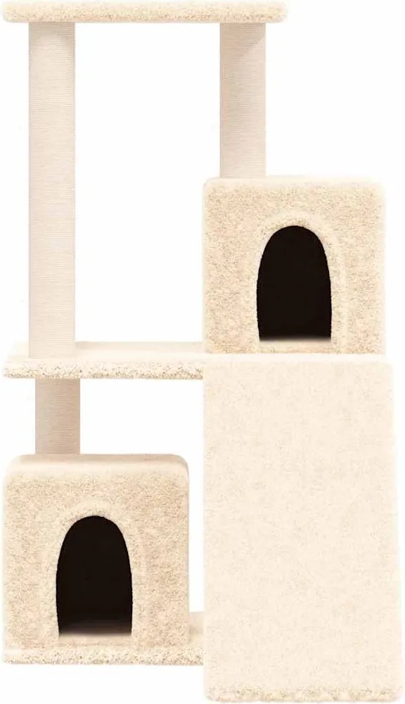 Škrabadlo pro kočky se sisalovými sloupky krémové 82 cm 171663
