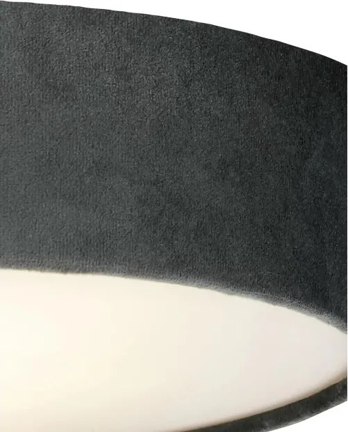 Searchlight 23298-3GY Stropní sametový lustr VELVET ŠEDÝ, průměr 50cm