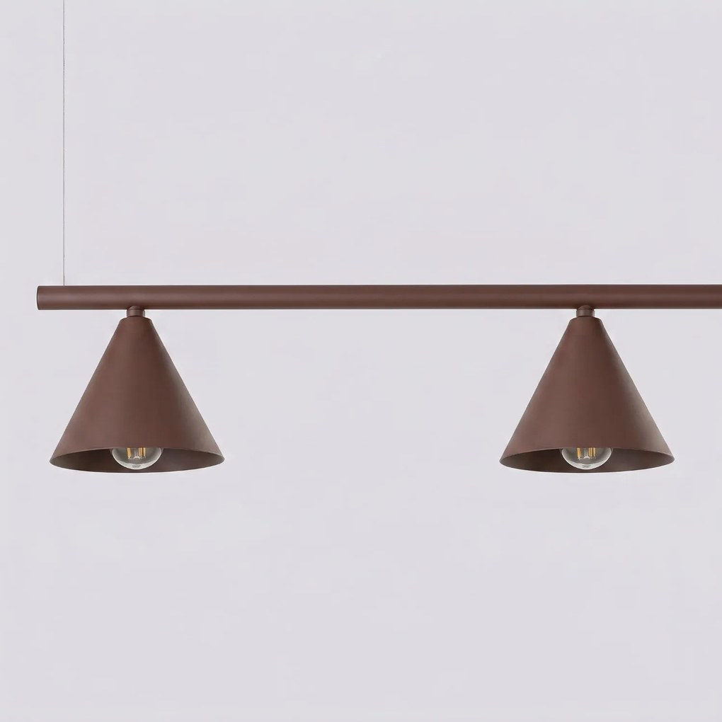 Sollux Lighting Lustr NOX 4L hnědý