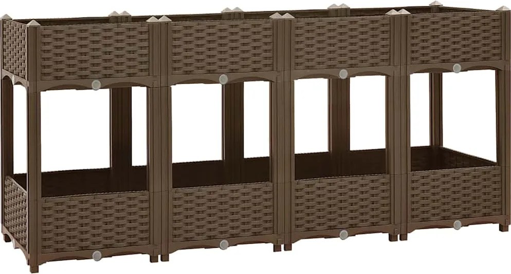 Vyvýšený záhon 160 x 40 x 71 cm polypropylen 316522