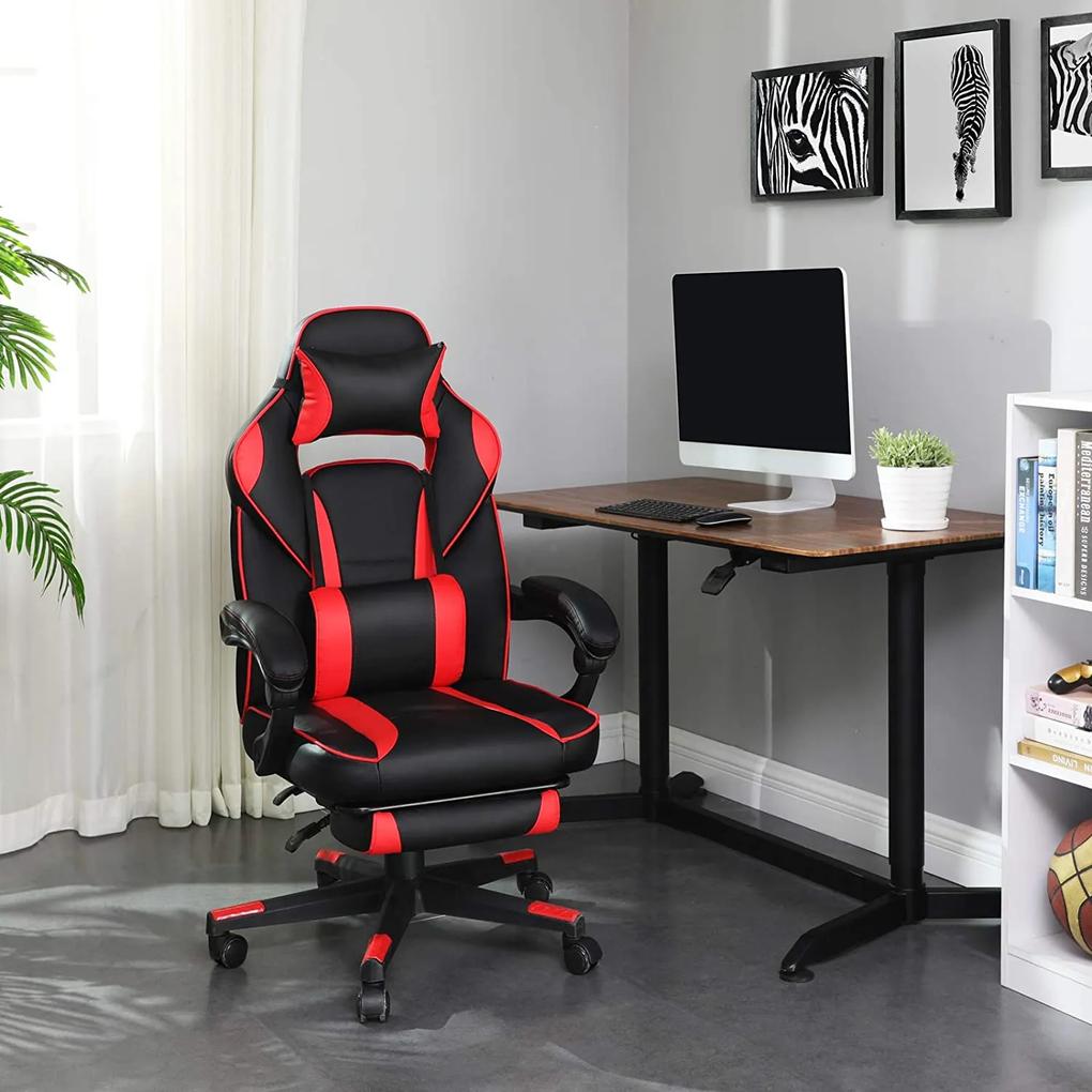Herní židle Savege červeno-černá