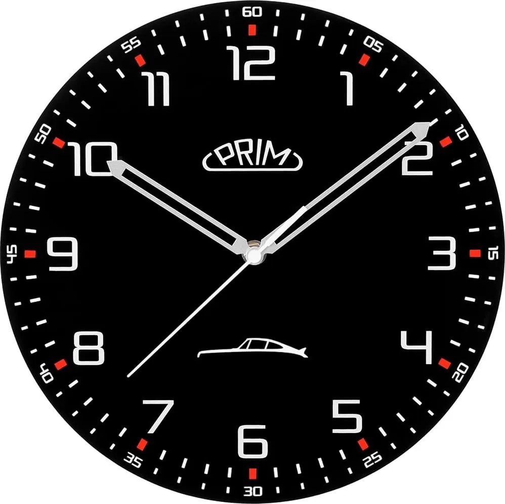 Hodiny PRIM Speedline - černo-bílé