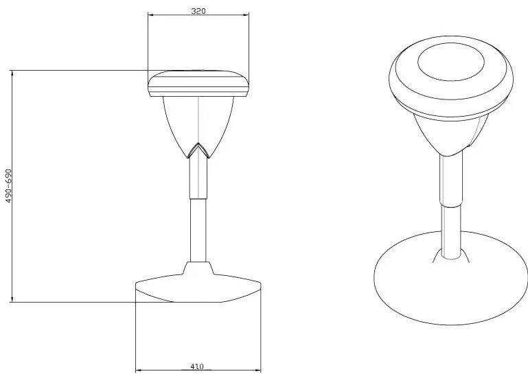 Balanční stolička RAMON, černá