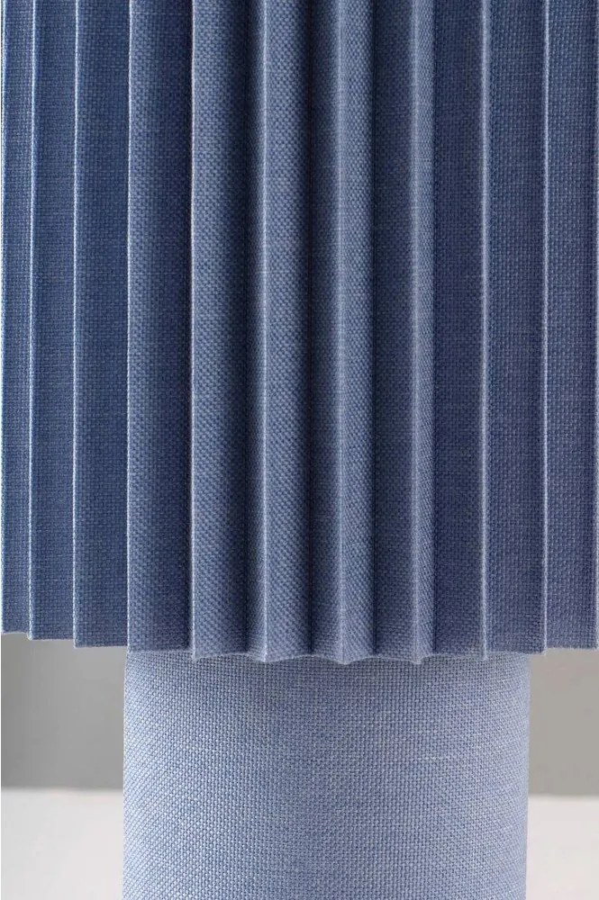 Modrá lněná stolní lampa (výška 45 cm) Harriet – Jotex