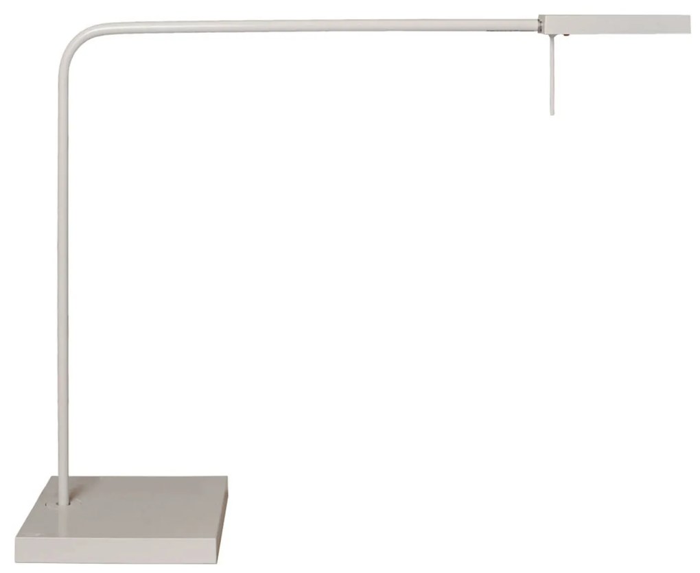 LED stolní lampa Ninety s nohou v bílé barvě