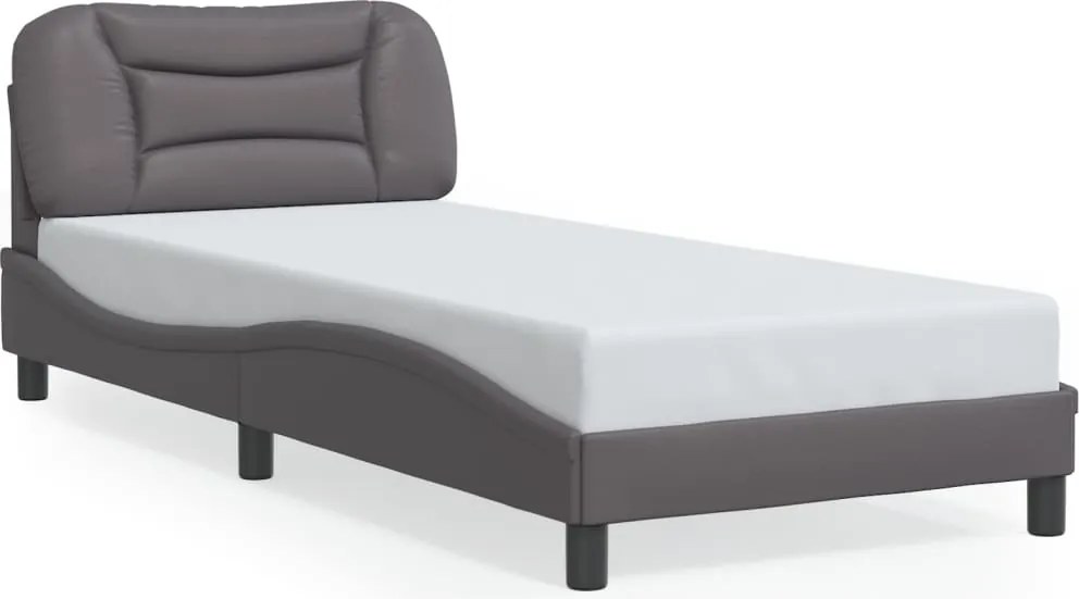 Rám postele s LED bez matrace Hvar šedý 90 x 200 cm 3213909