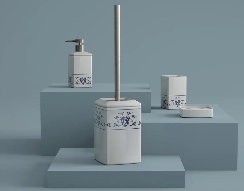 Gedy Gedy, CIXI mýdlenka na postavení, porcelán, modrá/bílá, CX1189