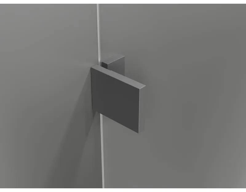 Mexen, Mexen Lunar pravé otočné sprchové dveře 120 cm, transparentní, pistolový kov - 834-120-000-95-00-P