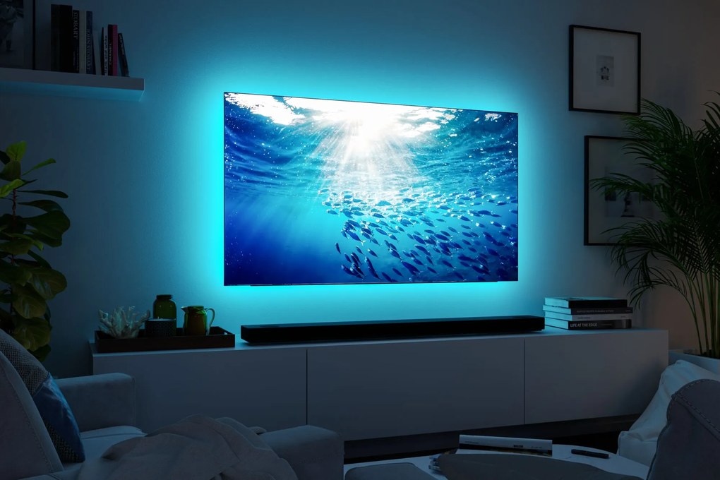 Paulmann 78875 MaxLED TV Comfort, sada RGBW LED pásku za televizi s úhlopříčkou 55" 20,5W, dálkové ovládání