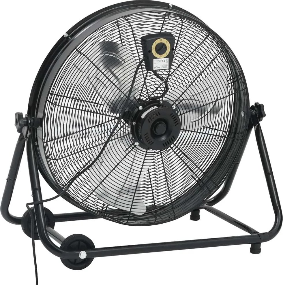 vidaXL Průmyslový bubnový ventilátor 60 cm 172,5 W černý [51453]