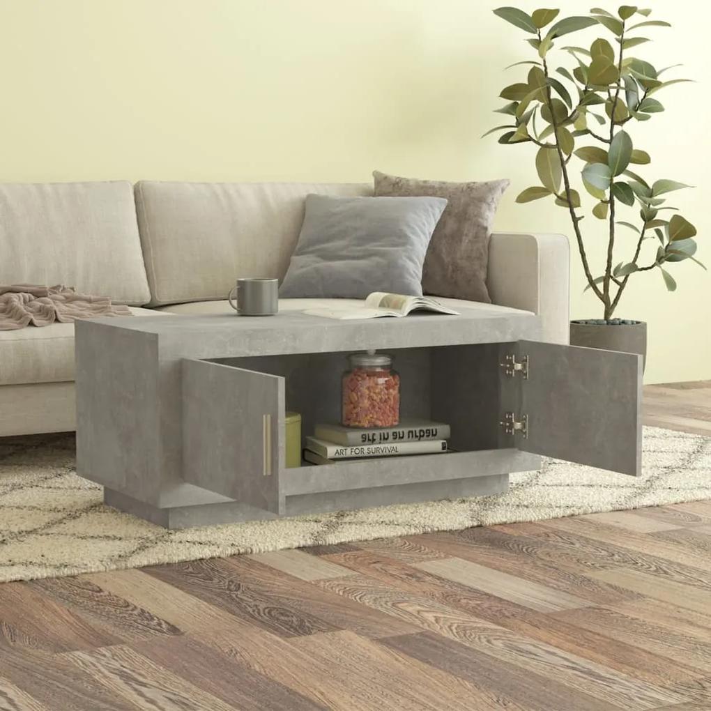 Konferenční stolek betonově šedý 102x50x45 cm kompozitní dřevo - Default Title