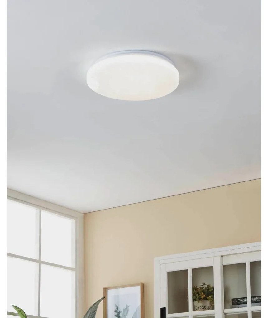 Stropní LED svítidlo Eglo Frania 900363 / ⌀ 31 cm / 18 W / starlight efekt / 4000K / bílá