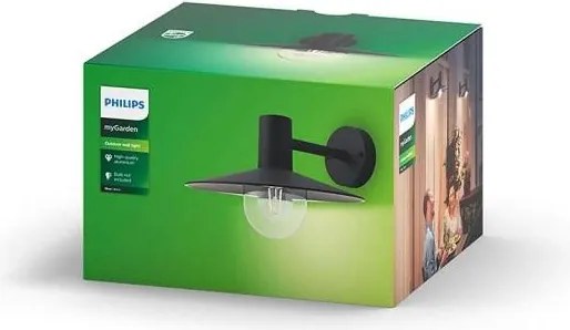 PH 17382/30/PN Venkovní nástěnné svítidlo Philips Skua 17382/30/PN černé - PHILIPS (915005553401)