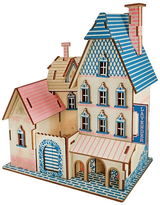 Woodcraft construction kit Woodcraft Dřevěné 3D puzzle Vila PACA