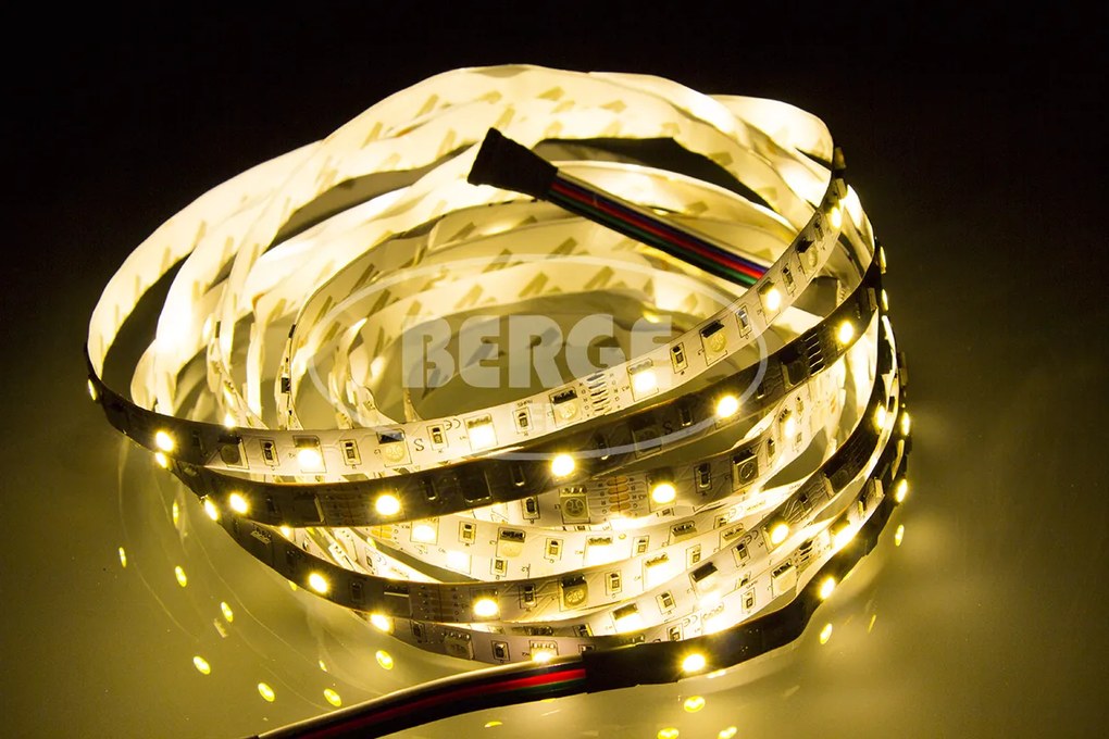 BERGE LED pásek - RGB+WW - SMD 5050 - 5m - 60LED/m - 14,4W/m - 2800L - IP20 - SADA