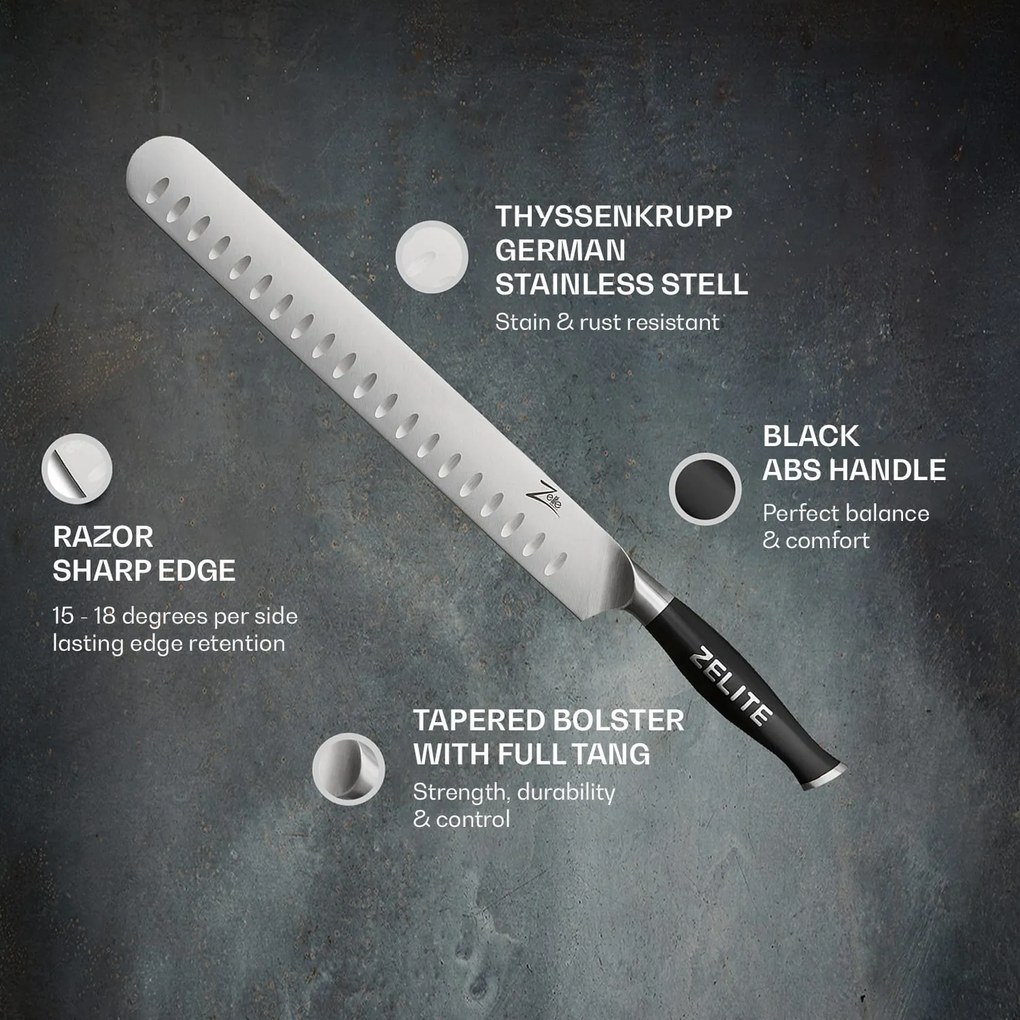 Comfort Pro, 12" nakrajovací nůž, 56 HRC, nerezová ocel