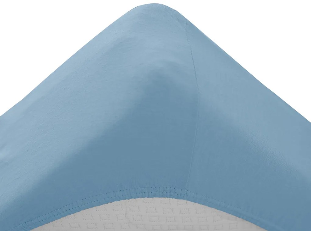 Jersey prostěradlo modré 90 x 200 cm Gramáž (hustota vlákna): Standard (145 g/m2)