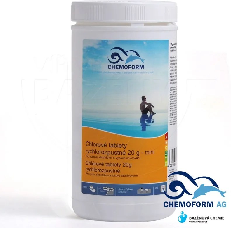 CHEMOFORM Chlorové rychlorozpustné Mini tablety 1 kg
