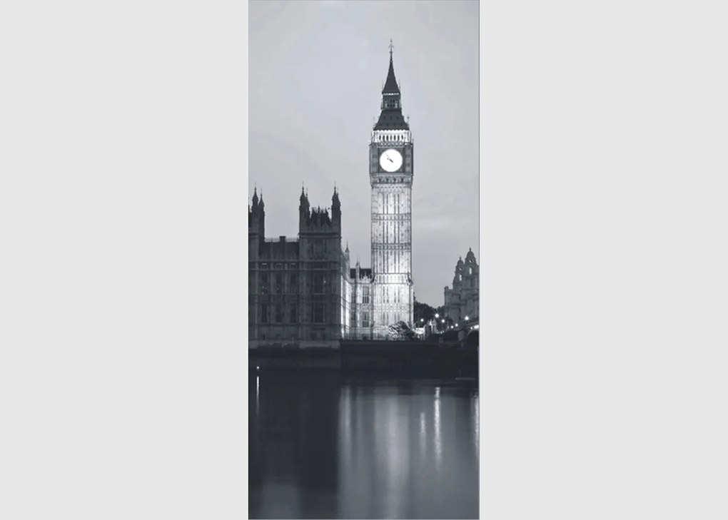 Vliesová fototapeta na zed' Big Ben v Noci | 202 x 90 cm | DFTNV2843