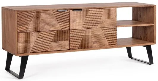BIZZOTTO TV stolek ISAR 145 cm hnědý