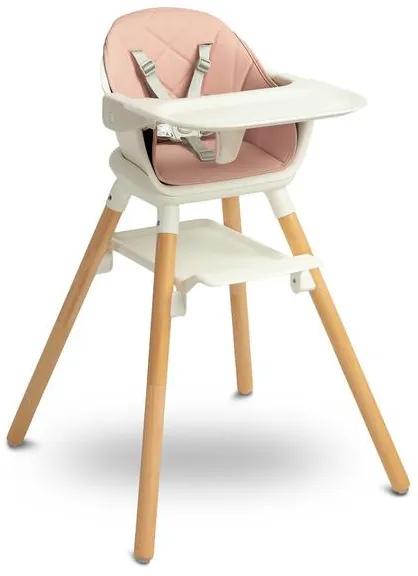 CARETERO Krmící jídelní židle BRAVO růžová