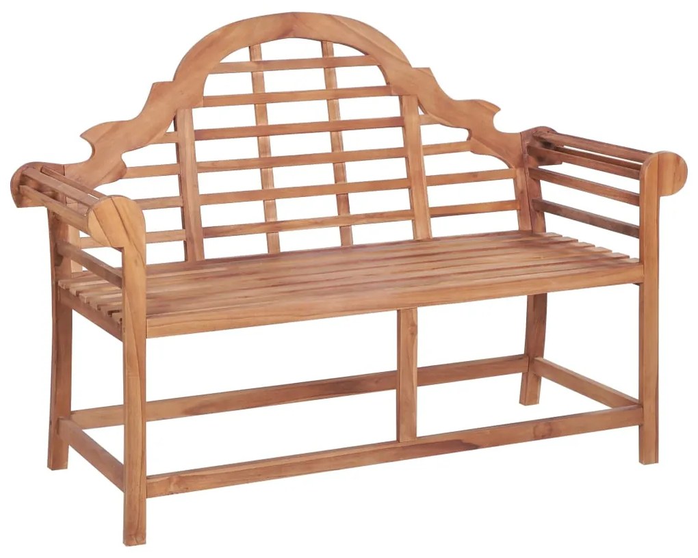 Zahradní lavice 127 x 58,5 x 92,5 cm masivní teakové dřevo 319152