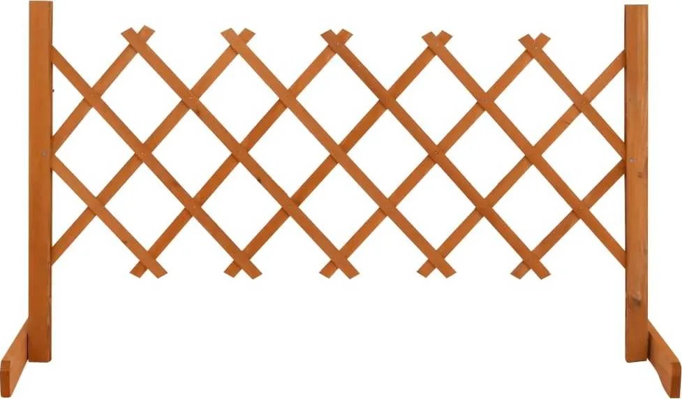 vidaXL Zahradní trelážový plot 120 x 60 cm masivní jedle [314823] Barva: Oranžová