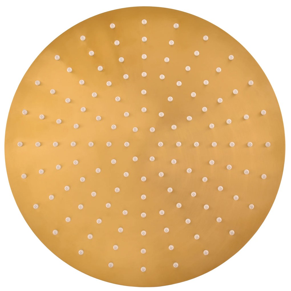 Slezák - RAV Hlavová sprcha kulatá kovová ø 30 cm s 4-otvorovými tryskami - KS0001/4ZK, Zlatá kartáčovaná