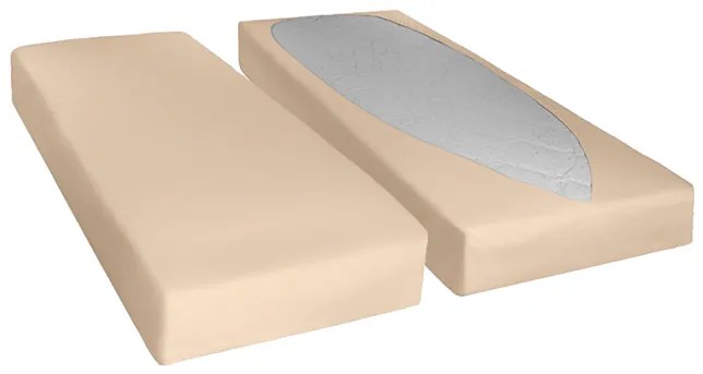 Bellatex Elastické rychloupínací prostěradlo béžová rozměr 90x200x20 cm