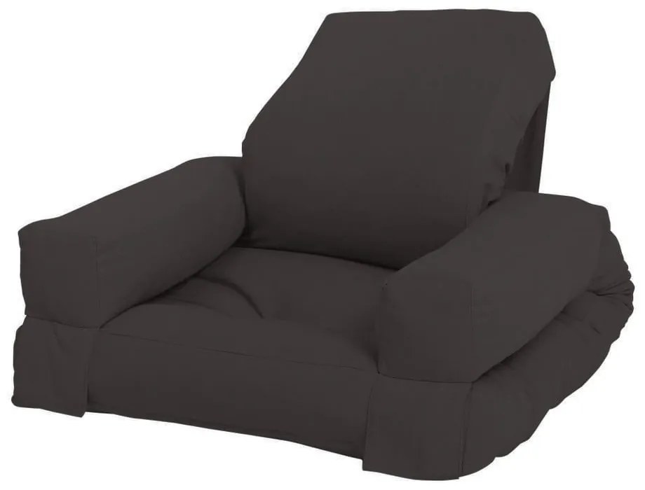 Dětské rozkládací křesílko Karup Design Mini Hippo Dark Grey