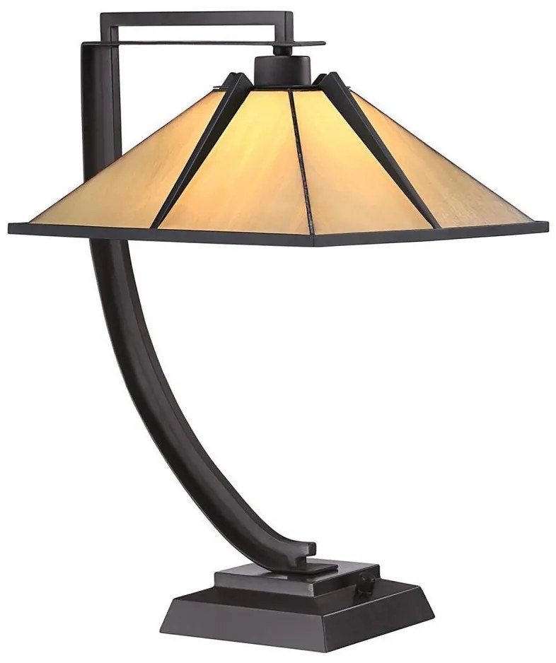 Quoizel QZ-POMEROY-TL - Stolní lampa POMEROY 1xE27/60W/230V