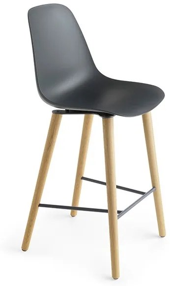 CRASSEVIG - Barová židle s čalouněným sedákem POLA LIGHT 65/4W