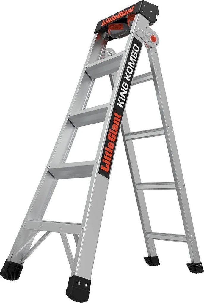 Little Giant King Kombo Professional — lehký hliníkový kombinovaný žebřík 3v1 Model: 5, dosah: štafle 286 / žebřík 347 cm