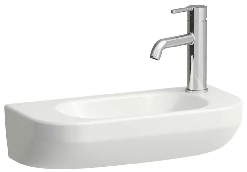 Laufen Lua - Umývátko 50x23 cm, bez přepadu, otvor pro baterii vpravo, LCC, bílá H8150824001141