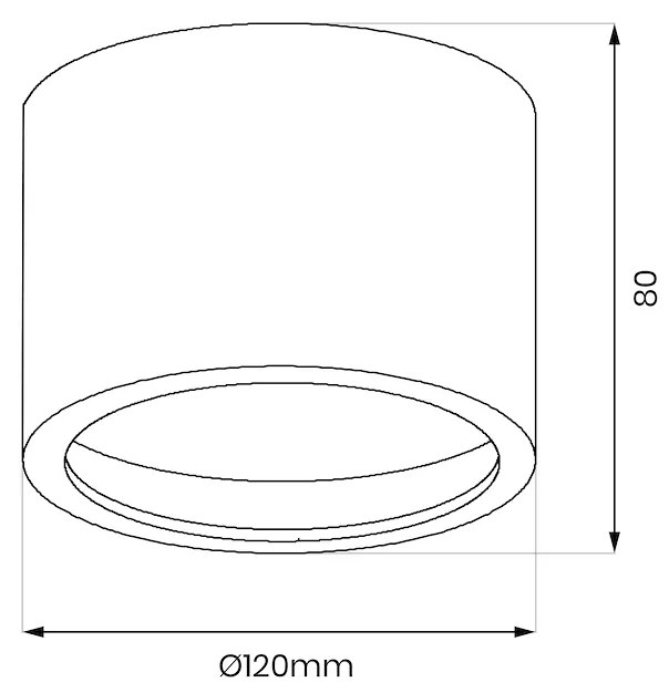 Stropní svítidlo Redondo, 1x bílé kovové stínítko