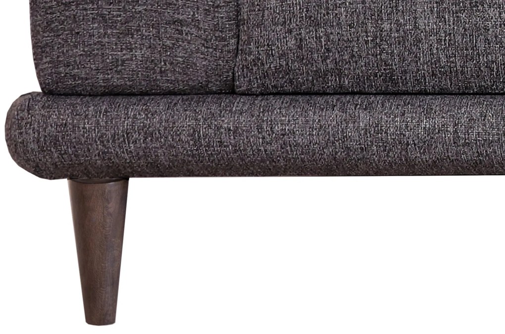 Hanah Home Čtyřmístná pohovka NERO antracitová levá 250 cm