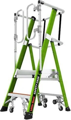 Little Giant - Pojízdný plošinový žebřík s klecí Safety Cage 2.0 model: 2, počet schodů: 2/56 cm