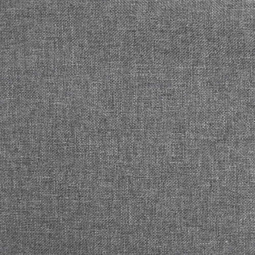 Petromila Otočné jídelní židle 2 ks šedé textil