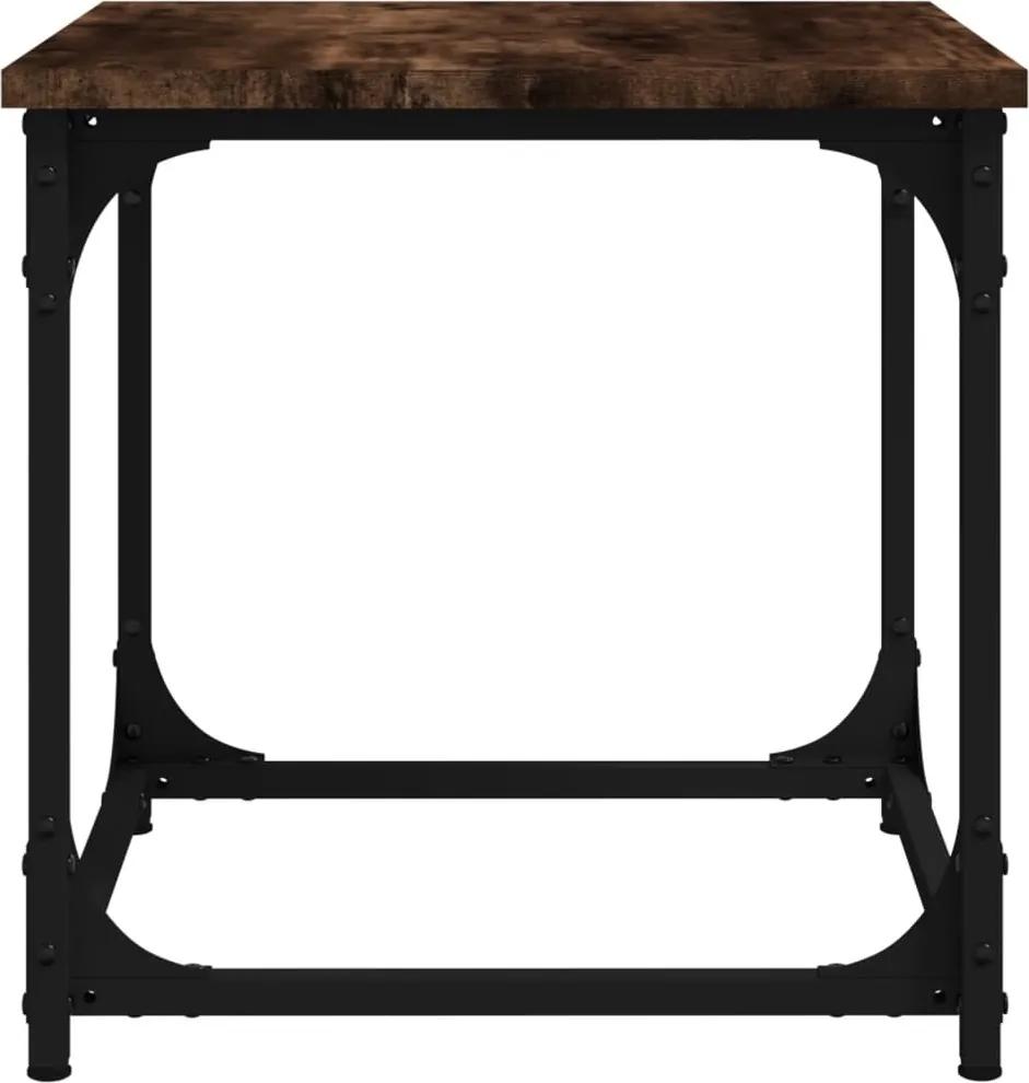 vidaXL Odkládací stolek 40 x 40 x 40 cm kompozitní dřevo [823289] Barva: hnědý dub