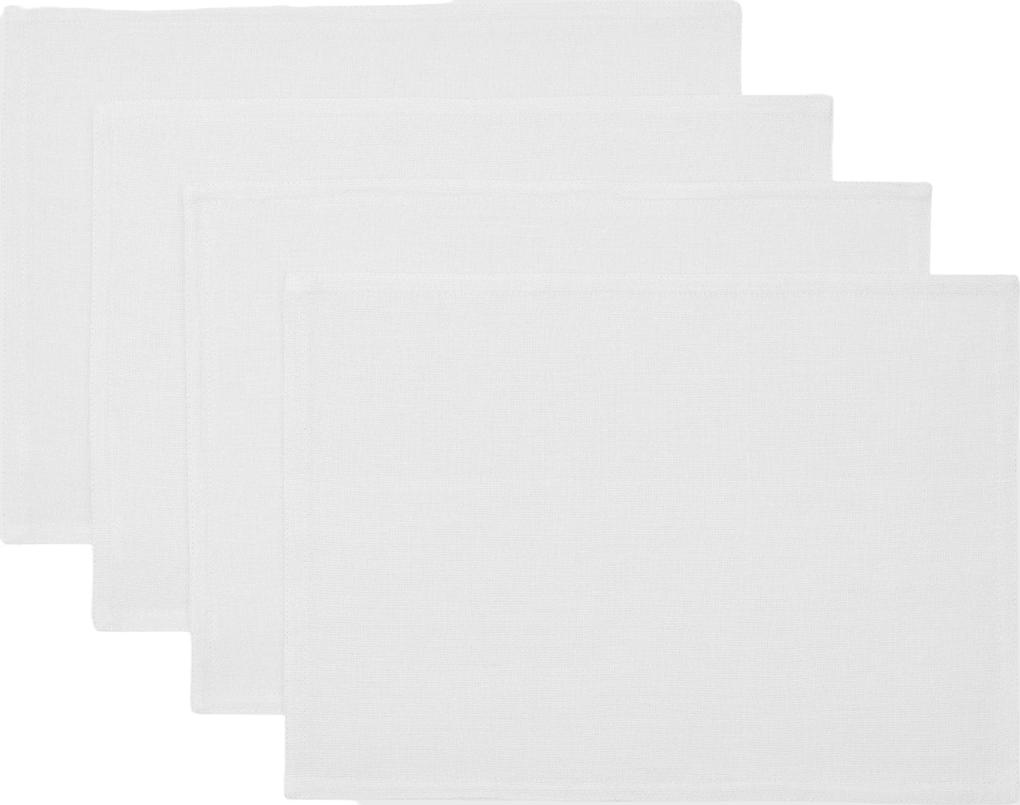 Podtácky pod talíře Soft Collection bílé 4 ks