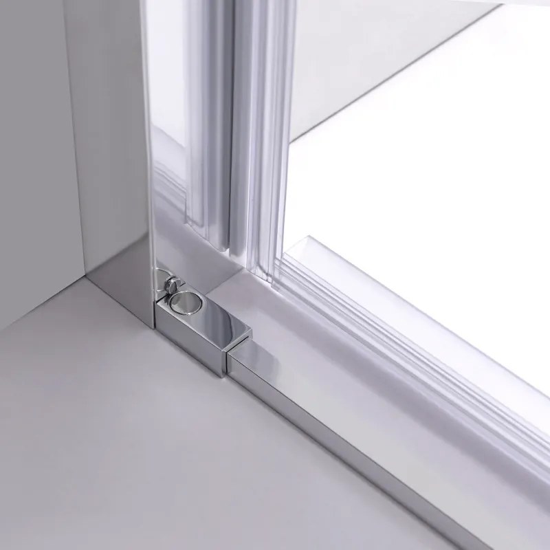 BPS-koupelny Posuvné sprchové dveře PD-NOCR HYD-5167 100 cm chrom/transparent pro instalaci do niky - bez vaničky