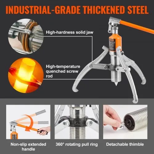 Hydraulický stahovák ozubených kol, oddělovač ložisek kol s maximální kapacitou