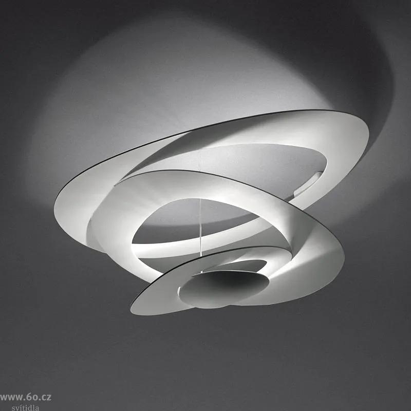 Artemide 1242010A Pirce soffitto halo, bílé designové stropní svítidlo, 1x400W R7s, prům.97cm