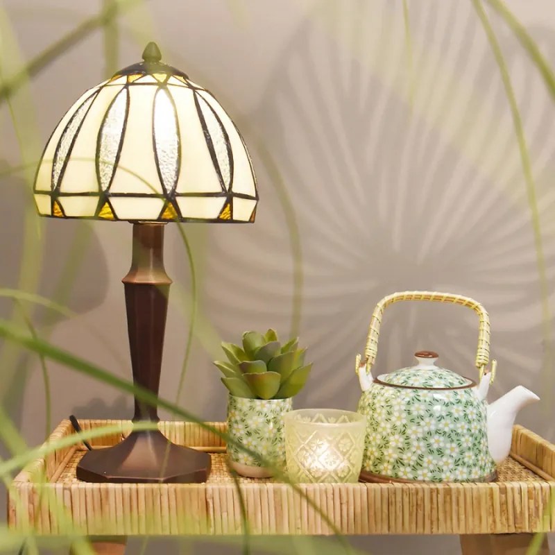 Stolní lampa Tiffany Christoffel – 19x40 cm